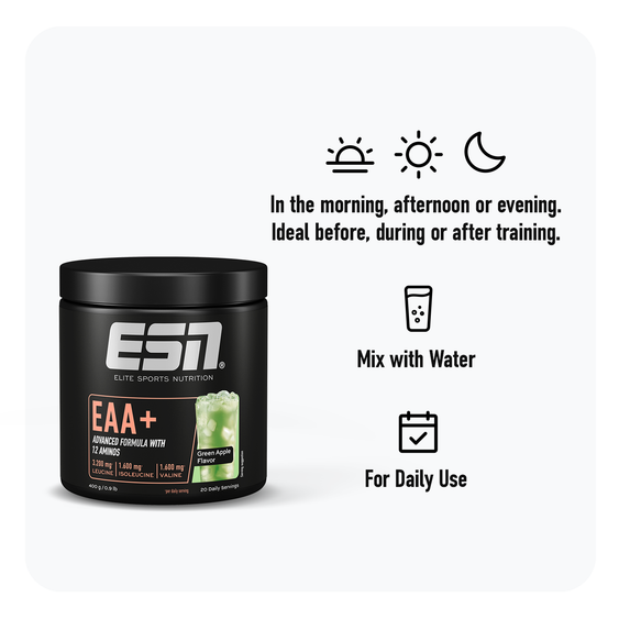 Acquista polvere EAA | 9 EAAs e 3 aminoacidi efficaci – ESN